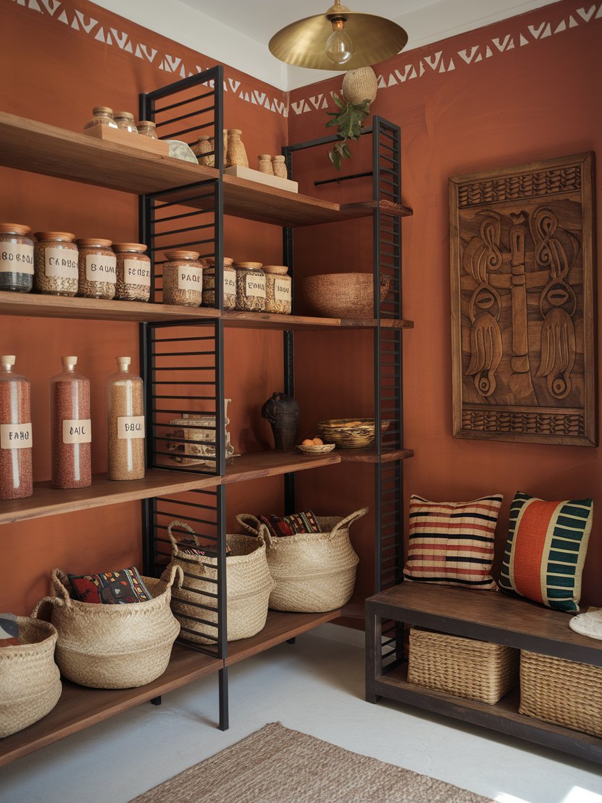 How to Style an Earthy Afro-Inspired Pantry Space: A Cultural ...